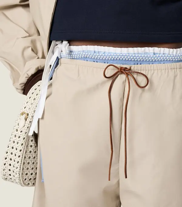 Miu Miu Logo Bermuda Shorts