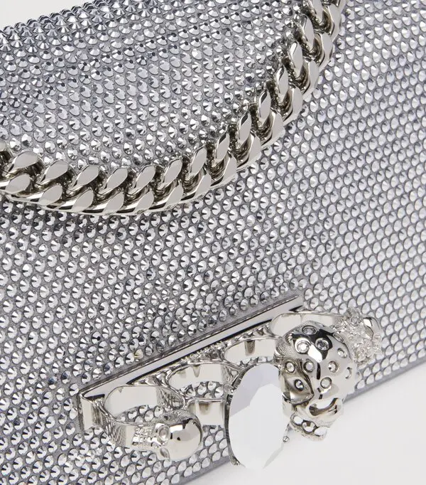Alexander McQueen Calfskin Jewelled Top-handle Bag