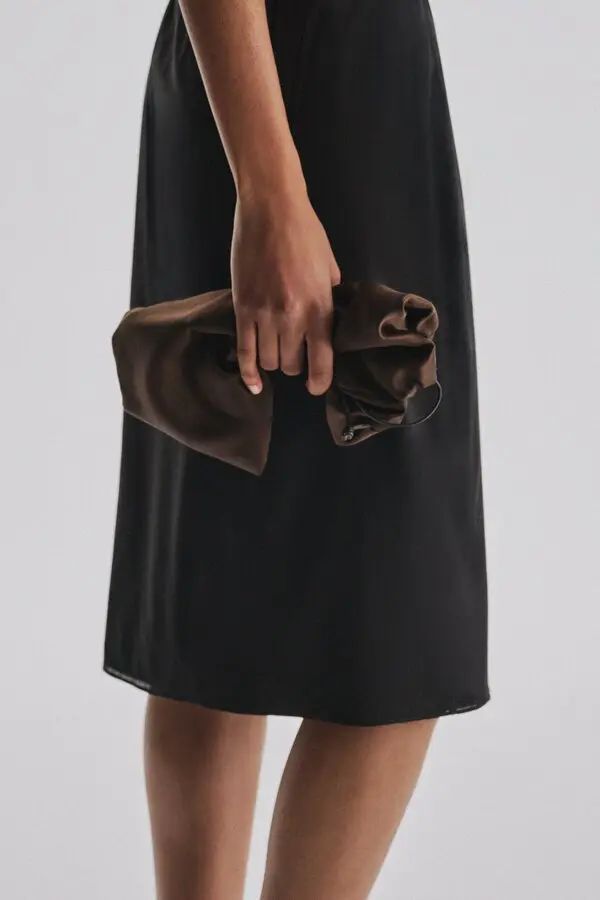 THE ROW Ray Pouch - Dark Brown