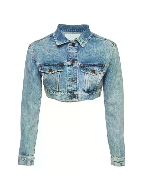Moschino X H&m Embellished Cropped Denim Jacket