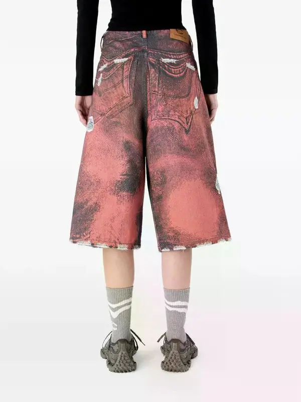 Camper Distressed Denim Shorts