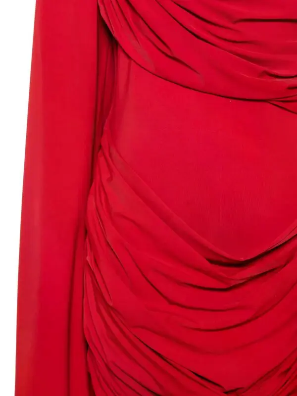 DE LA VALI Perisa Draped-detail Mini Dress