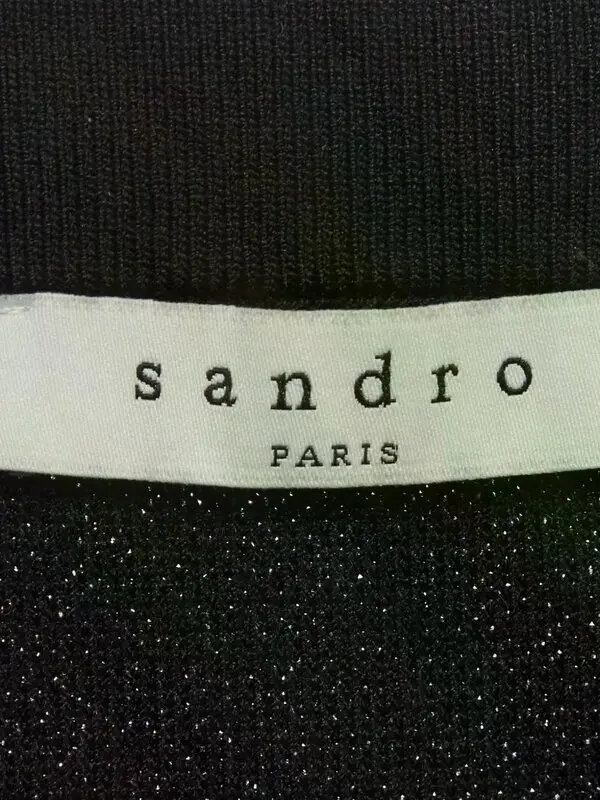 Sandro Lurex Knit Midi Skirt
