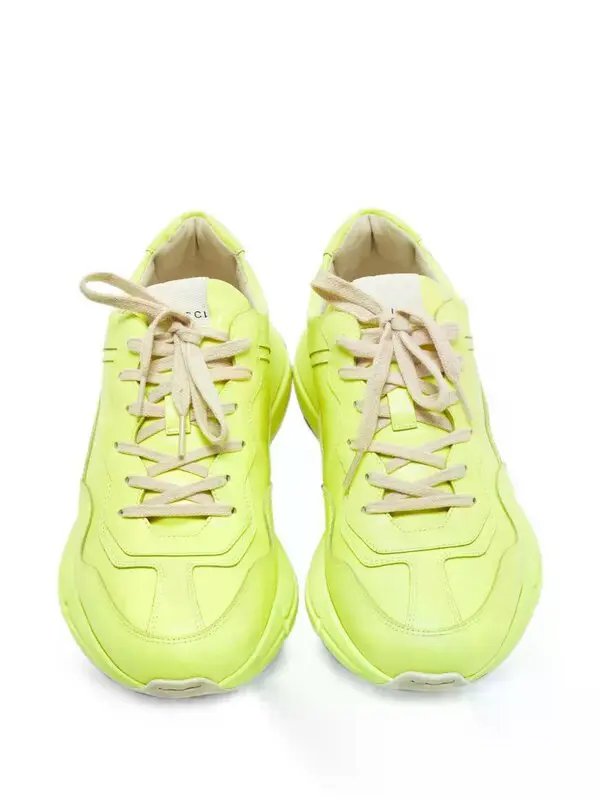 Gucci Rhyton Lace-up Sneakers - Yellow