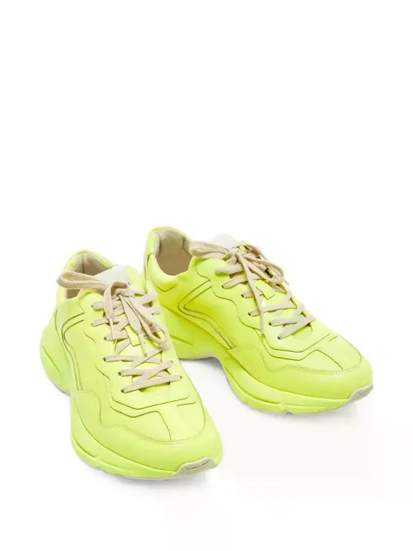 Gucci Rhyton Lace-up Sneakers - Yellow