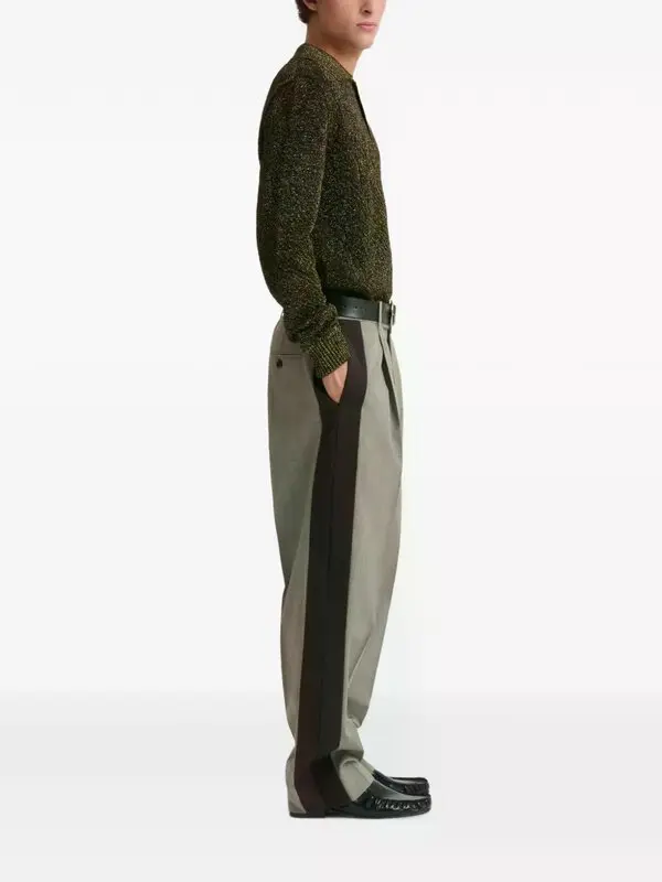 Marni Wool Pants With Contrast Side Bands