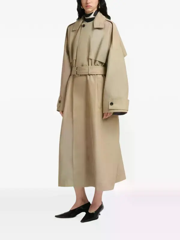 Marni Belted Storm-placket Trench Coat