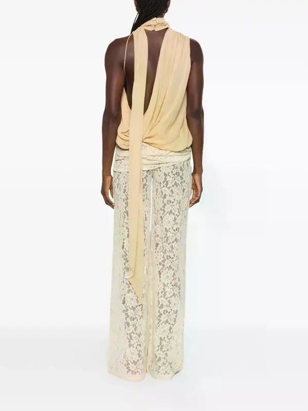 DE LA VALI Menorca Draped Sleeveless Top