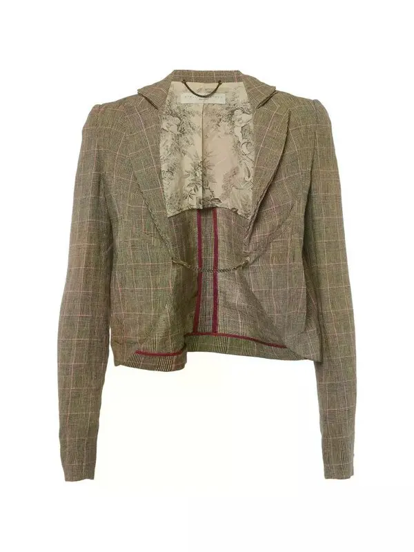 Stella McCartney Prince Of Wales Check Chain-link Blazer