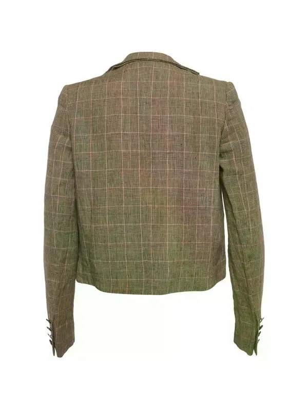 Stella McCartney Prince Of Wales Check Chain-link Blazer