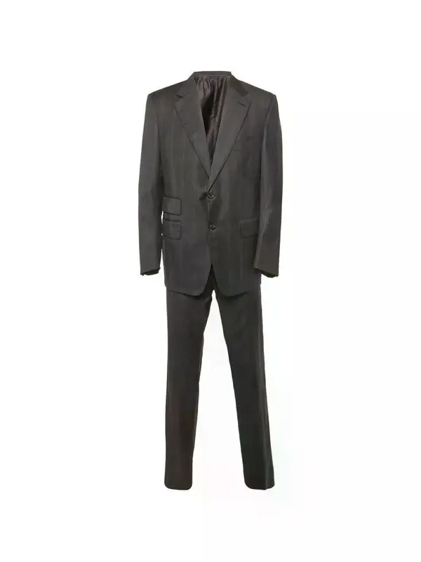 TOM FORD Single-breasted Check-pattern Wool Suit