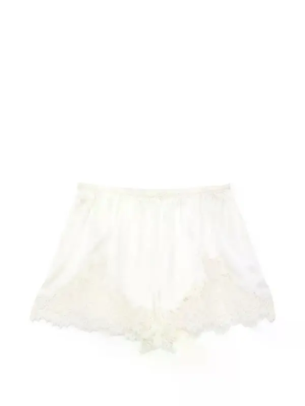 DÔEN Iona Lace-trim Shorts - Neutrals