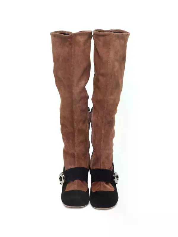 Prada Suede Knee-length Boots