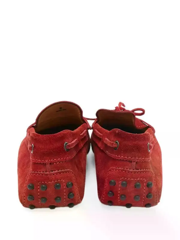 TOD'S City Gommino Suede Loafers - Red