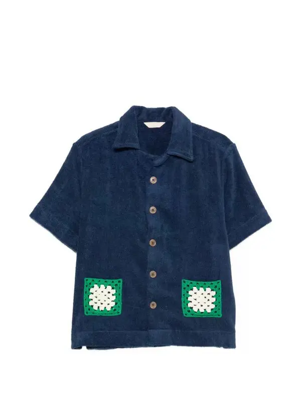 TERRY PUESTO Crochet-trim Detail Shirt
