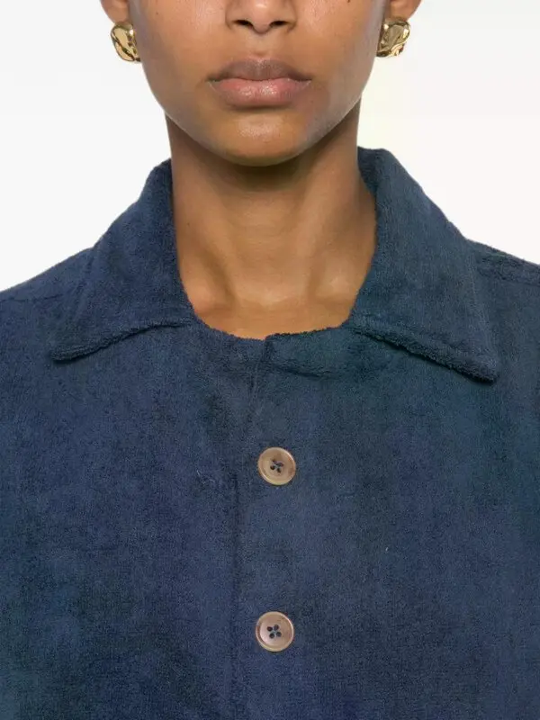 TERRY PUESTO Crochet-trim Detail Shirt