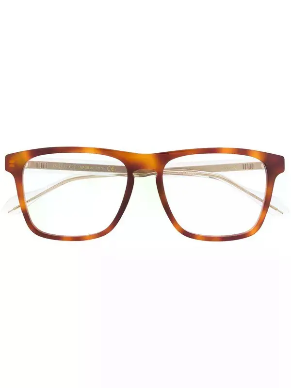 Gucci Square Frame Glasses - Brown
