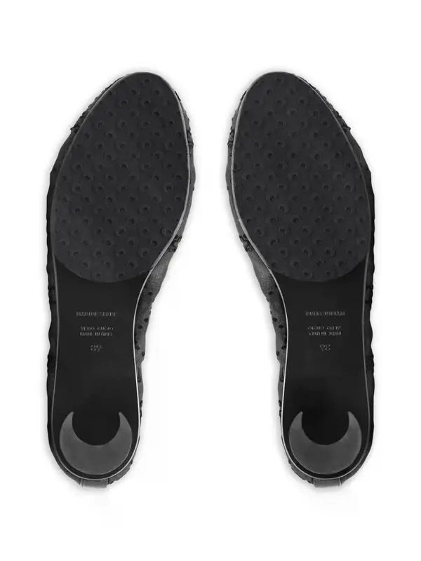 MARINE SERRE Moonogram Mesh Ballet Flats