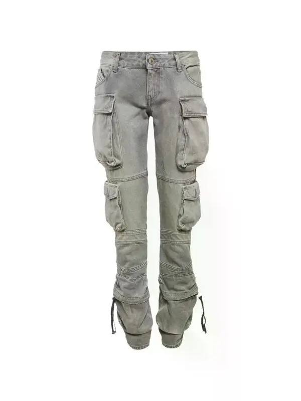 Attico Essie Cargo Jeans - Grey