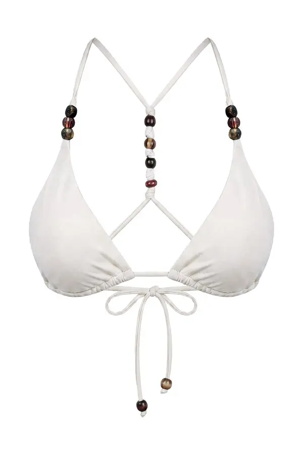 NICHOLAS Rita Bikini Top - Ivory