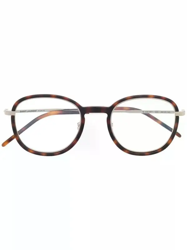 Saint Laurent Tortoiseshell-frame Glasses - Brown