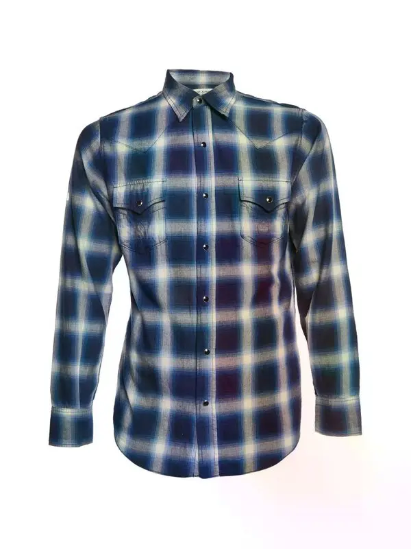 Saint Laurent Plaid-pattern Cotton Shirt