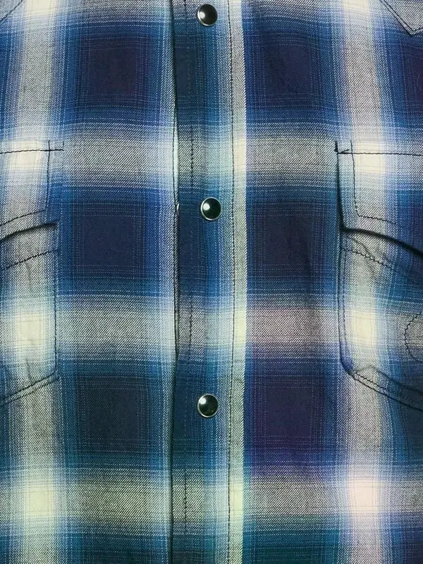 Saint Laurent Plaid-pattern Cotton Shirt