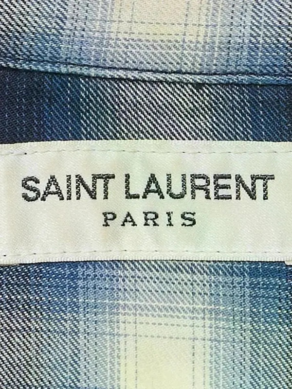 Saint Laurent Plaid-pattern Cotton Shirt