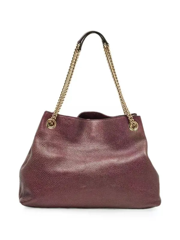 Gucci Soho Leather Shoulder Bag - Red