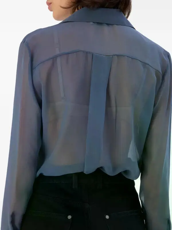 OCCLEUS Ruffled Silk Shirt