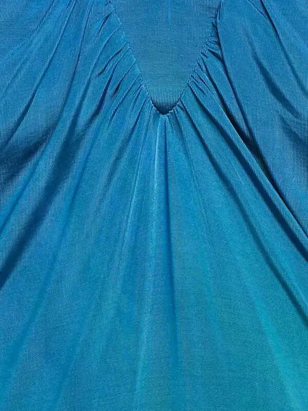 Roberto Cavalli Ruched V-neck Top