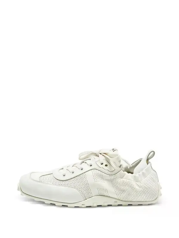 Hermès Perforated Lace-up Sneakers