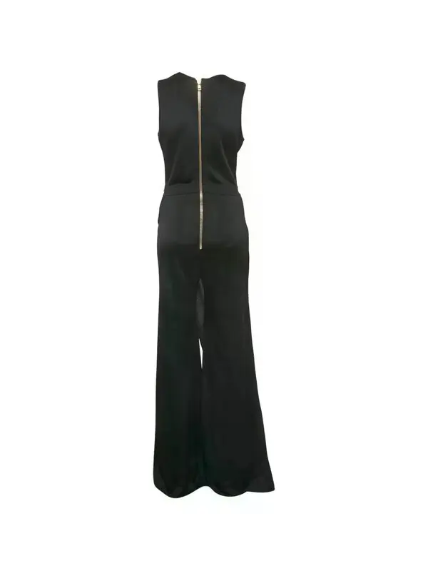 Balmain Wrap Effect Jumpsuit With Gold-tone Buttons