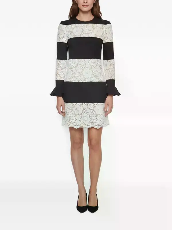 Valentino Garavani Lace Stripe Dress
