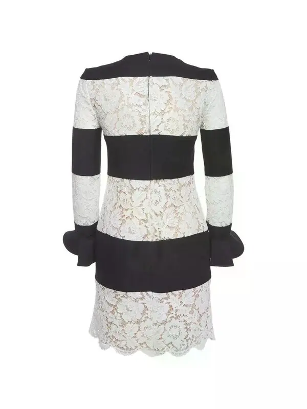 Valentino Garavani Lace Stripe Dress
