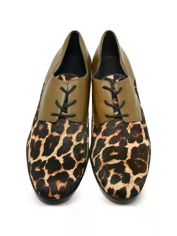 Philipp Plein Leopard-print Lace-up Oxford Shoes