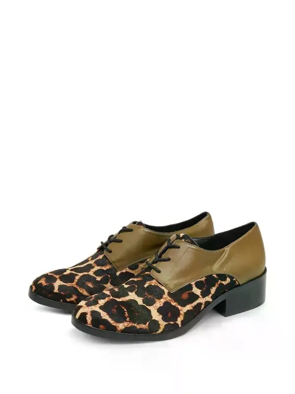 Philipp Plein Leopard-print Lace-up Oxford Shoes