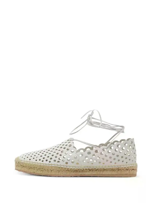 GIANVITO ROSSI Thierry Perforated Ballet Flats