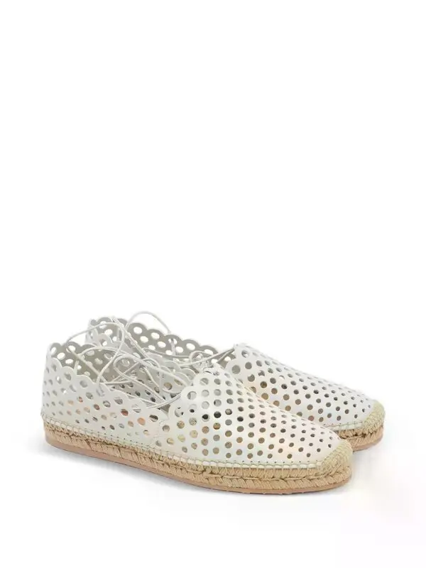 GIANVITO ROSSI Thierry Perforated Ballet Flats