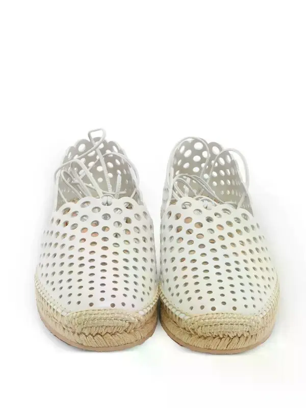GIANVITO ROSSI Thierry Perforated Ballet Flats
