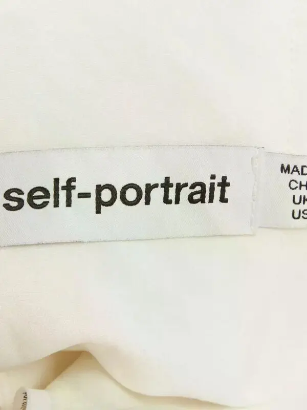 SELF-PORTRAIT Ruched One-shoulder Top