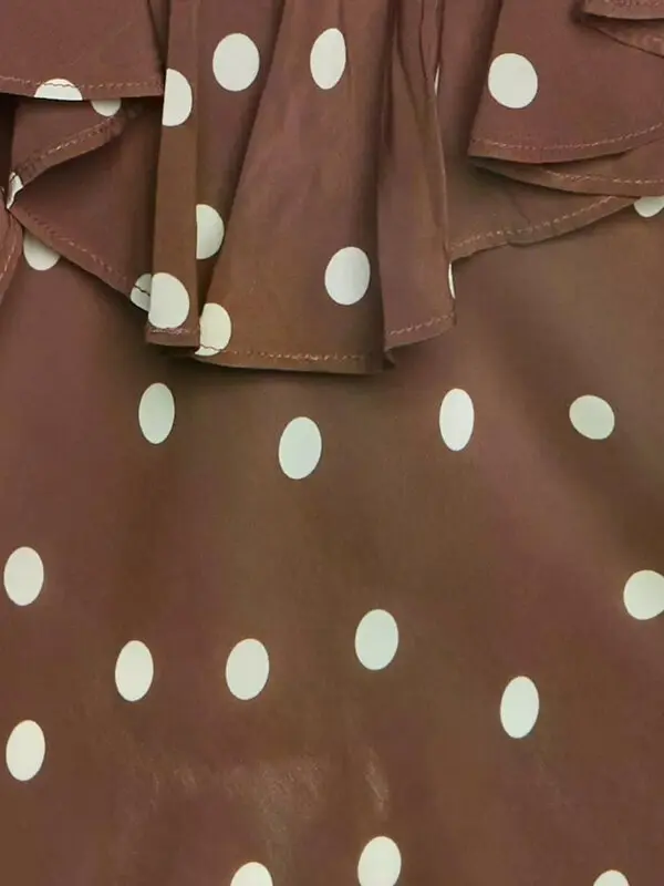 Polo Ralph Lauren Ruffled Polka-dot Top