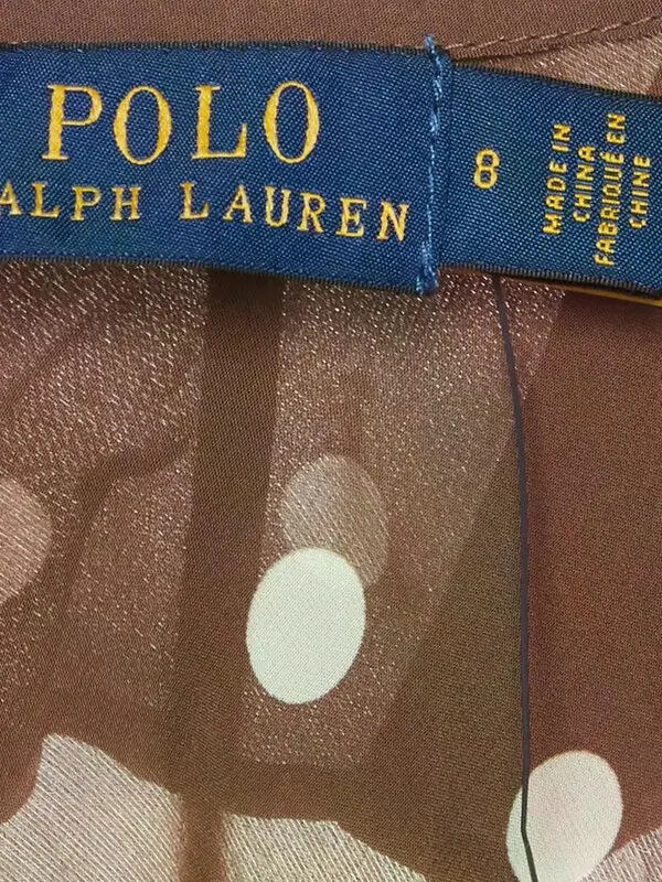 Polo Ralph Lauren Ruffled Polka-dot Top