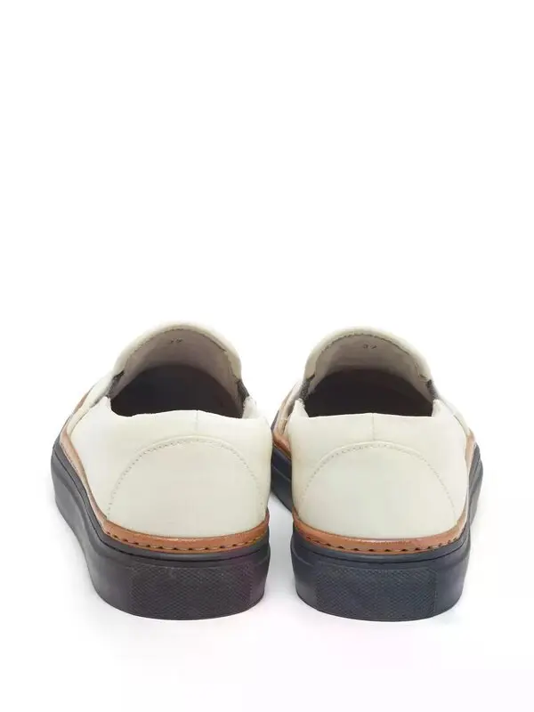 Brunello Cucinelli Perforated Leather Slip-on Sneakers