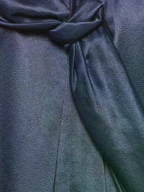 Prada Navy Draped Midi Dress