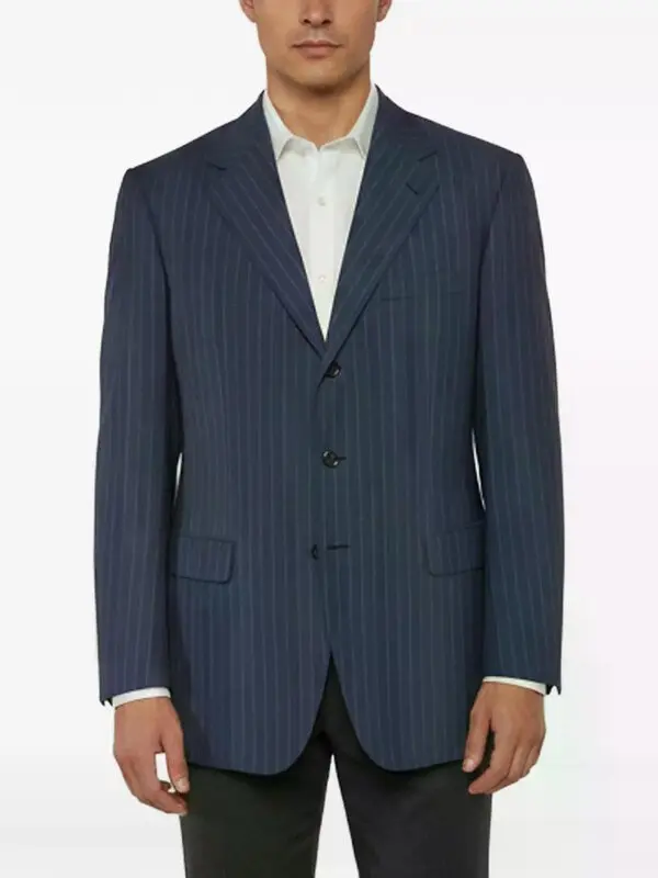 Brioni Senato Single-breasted Pinstripe Wool-blend Blazer