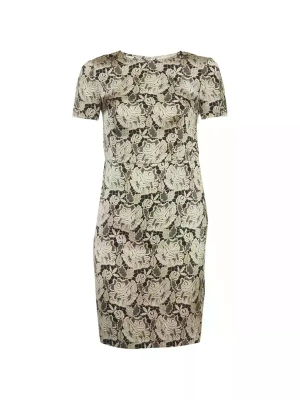 Stella McCartney Beige Floral-print Midi Dress