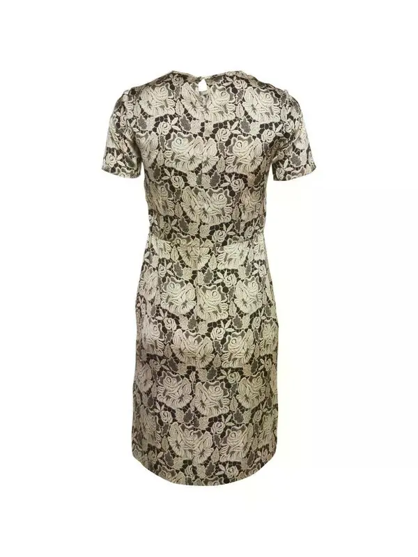 Stella McCartney Beige Floral-print Midi Dress
