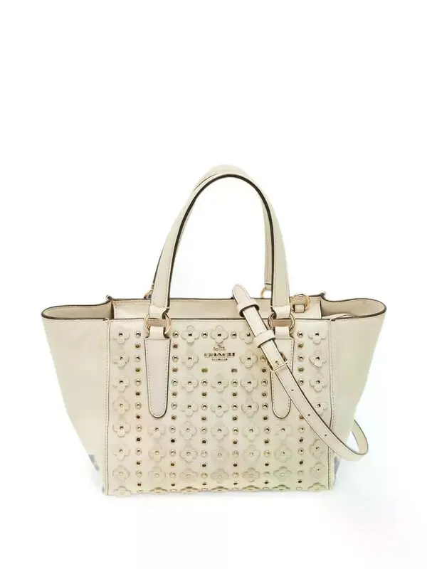 COACH VINTAGE Crosby Floral-appliqué Tote Bag