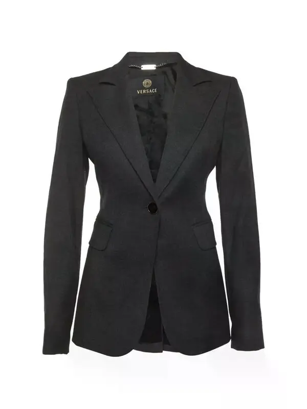 Versace Greca-detail Buckle Blazer
